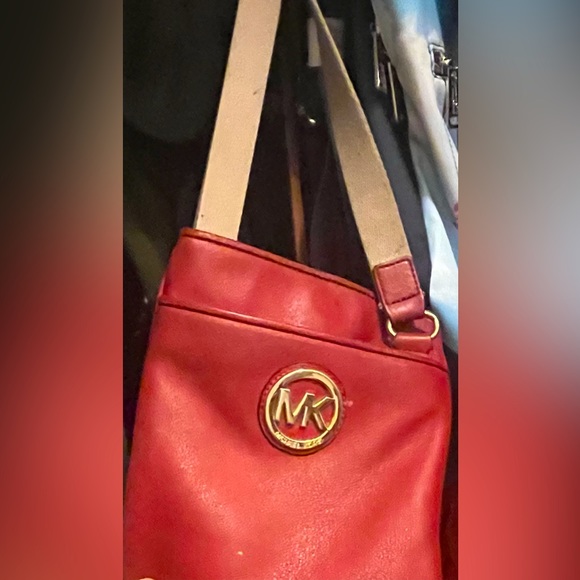 MICHAEL Michael Kors | Bags | Michael Kors Red Crossbody Purse | Poshmark